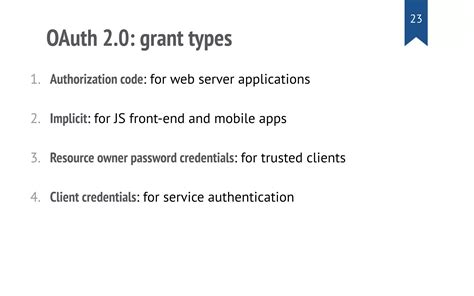 Oauth And Why You Should Use It Ppt