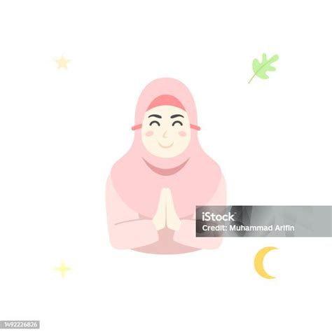 이슬람교의 평면 그림 Eid Mubarak 흰색 배경에 고립 Eid Mubarak에 대한 스톡 벡터 아트 및 기타 이미지