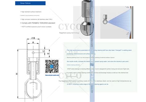 Rotating Spray Ball Tank Cleaning Nozzle Tank Washing Nozzle