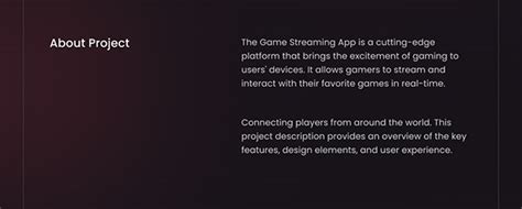 Game Streaming App | UI Design | Figma :: Behance