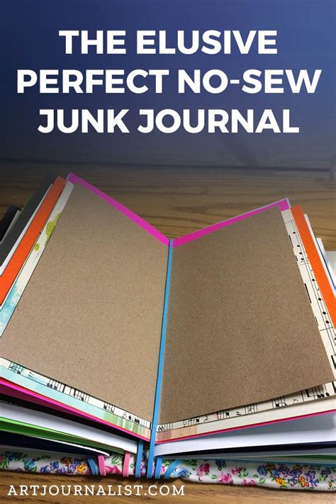 The Elusive Perfect No Sew DIY Junk Journal Binding Tutorial