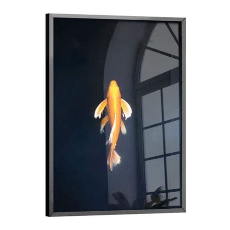Quadro Decorativo Peixe Laranja Fran Adesivos De Parede