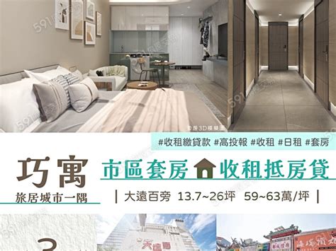 巧寓開價61 64萬 坪格局規劃1 2房 591新建案