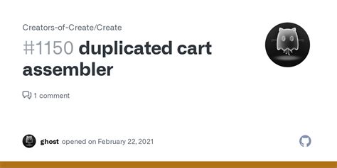 Duplicated Cart Assembler · Issue 1150 · Creators Of Createcreate