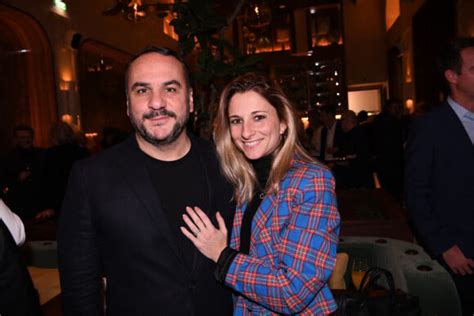 Photo François Xavier Demaison et sa femme Anaïs Tihay Soirée d
