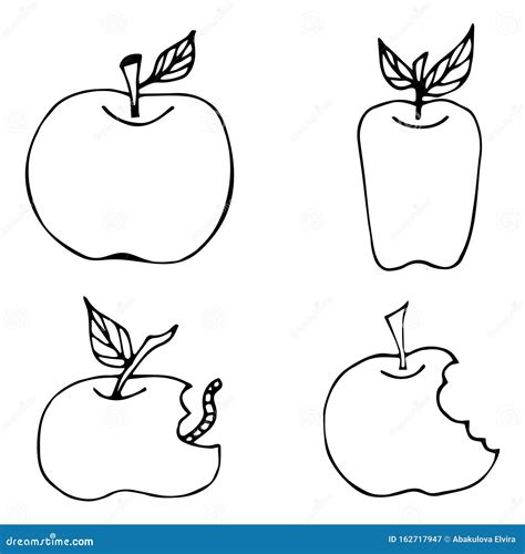 Imagenes De Manzanas Para Colorear Dibujos De Manzanas Para Colorear