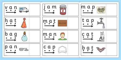 Cvc Words Read And Reveal Cards A English Resource Twinkl