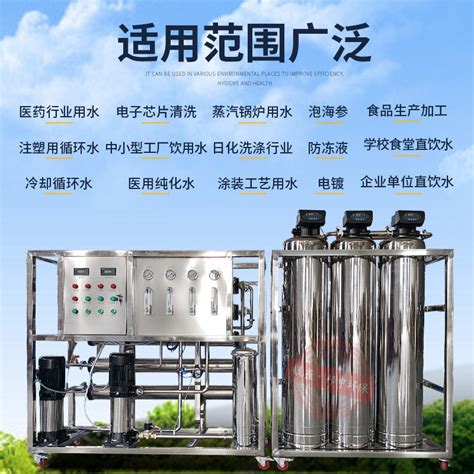 二级RO反渗透净水机医用纯化水去离子水药典EDI大型双级净水设备 虎窝淘