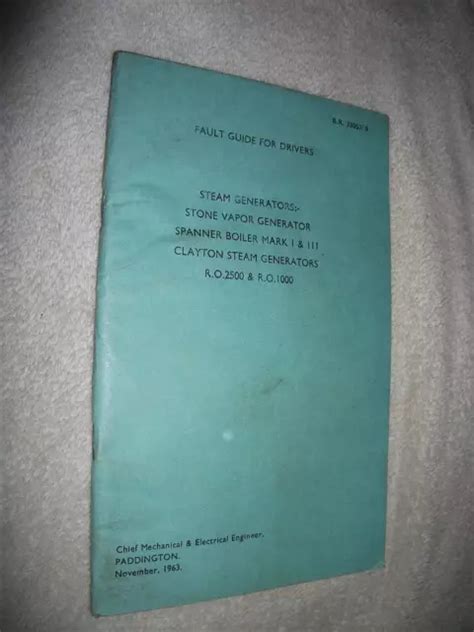 British Railways Fault Guide For Drivers 1963 Illustrated 68 Page Booklet £9 00 Picclick Uk