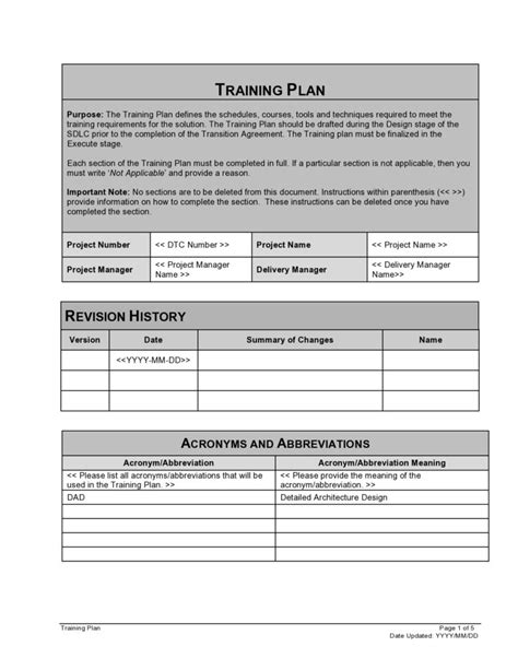 45 Employee Training Plan Templates Word Excel Pdf ᐅ Templatelab