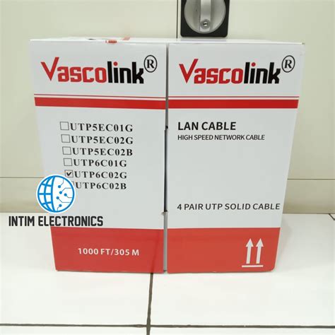 Jual Vascolink Utp Cat 6 Cca Vl106 Utp6c02g Grey Kabel Lan