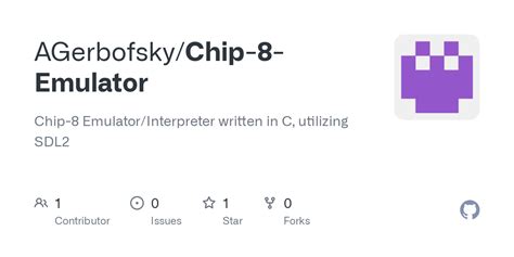 Github Agerbofskychip 8 Emulator Chip 8 Emulatorinterpreter Written In C Utilizing Sdl2