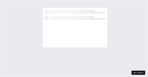Facebook Loading PlaceHolder Shimmer Styled Components Codesandbox