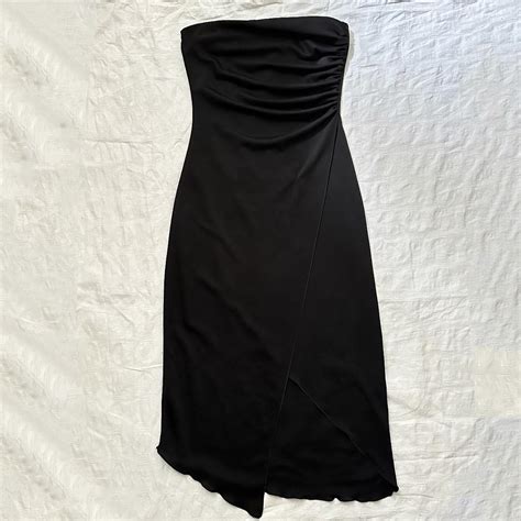 Vintage Jane Norman Strapless Asymmetrical Depop