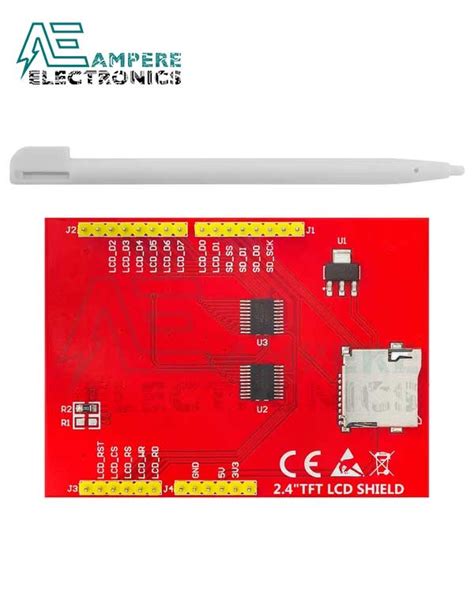 24 Inch Tft Lcd Shield Touch Display Module For Arduino Ampere