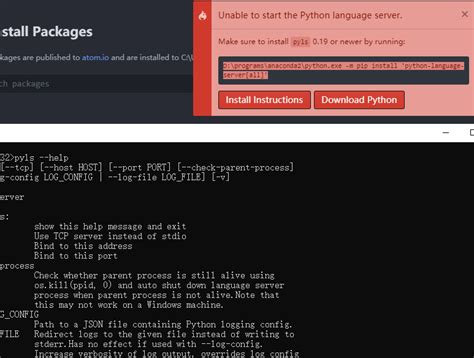 How To Install Pyls Issue 163 Atom Community Ide Python GitHub