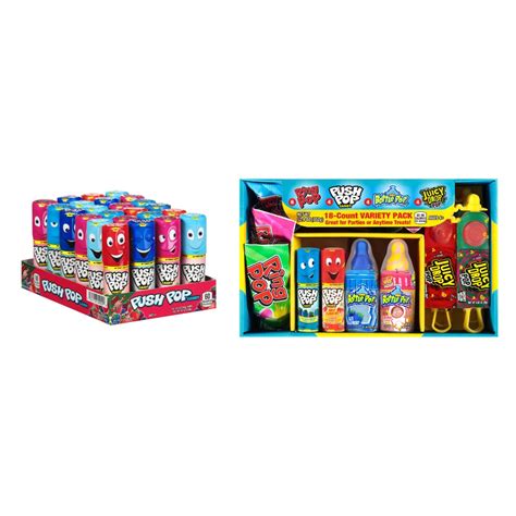 Push Pop Candy Assortment In Bulk 24 Pack Blue R Ubuy Nepal