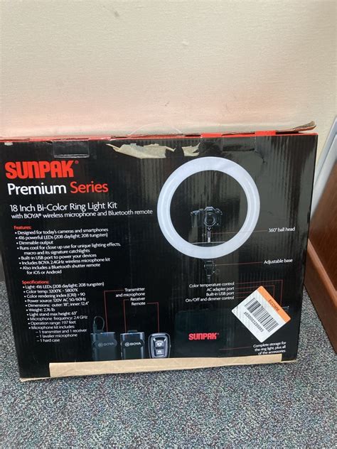 Sold Sunpak Premium 18 Bi Color Led Ring Light Kit W Mic Tacoma World
