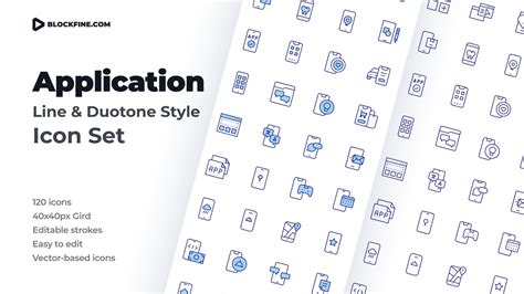 Application Icon Set Duotone And Line Style Figma