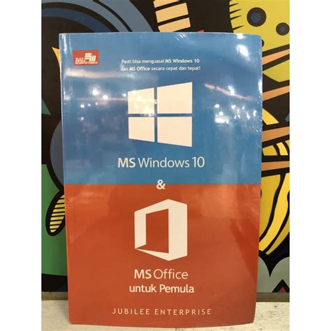 Jual Buku Ms Windows 10 Dan Ms Office Untuk Pemula Shopee Indonesia