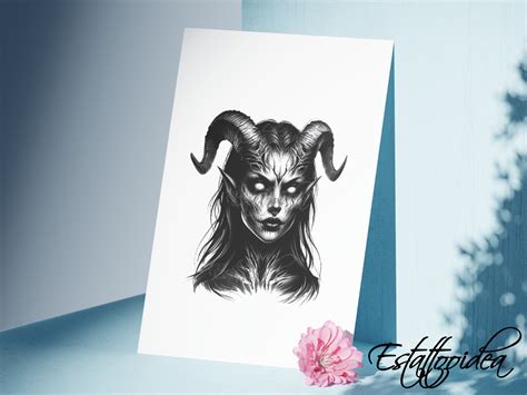 Demon Tattoo Demon Lady Tattoo Devil Woman Tattoo Demon Tattoo Design