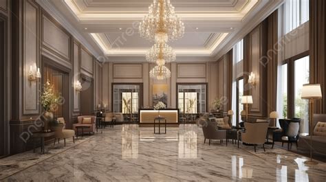 Luxury Hotel Lobby 3d Rendering Design And Render Photography For