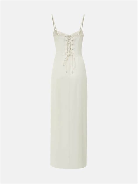 Midi Combination Dress With Waist Corset Insert Lichi Online