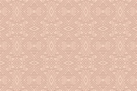엠보싱 핑크 배경 민족 커버 디자인 기하학적 3d 패턴 독특한 질감 동양 아시아 인도 멕시코의 부족 예술 장식품 아르 데코 스타일 0명에 대한 스톡 벡터 아트 및 기타