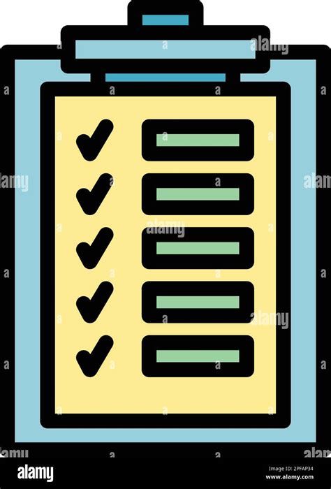 Technical Check List Icon Outline Technical Check List Vector Icon For