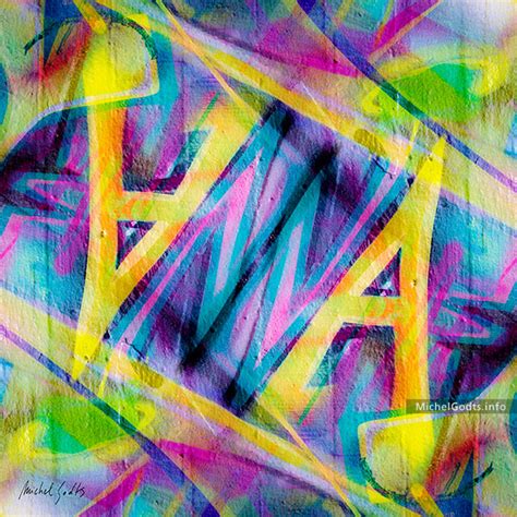 Anna Abstract Art Print From Manipulated Photography By Michel Godts