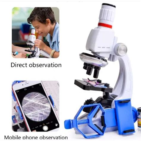 Learning And Educational Toys Microscope Kit Magnification 100x 400x