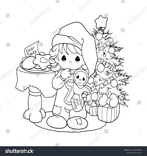 Adult Number Coloring Page Vector Illustration Stock Vector Royalty Free 2243268665 Shutterstock