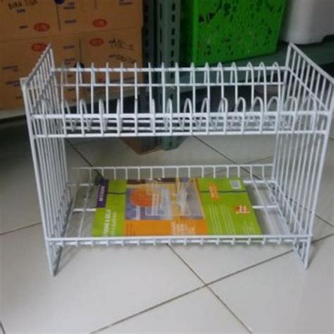 Jual RAK PIRING BESI TINGKAT TINGKAT ANTI KARAT Shopee Indonesia