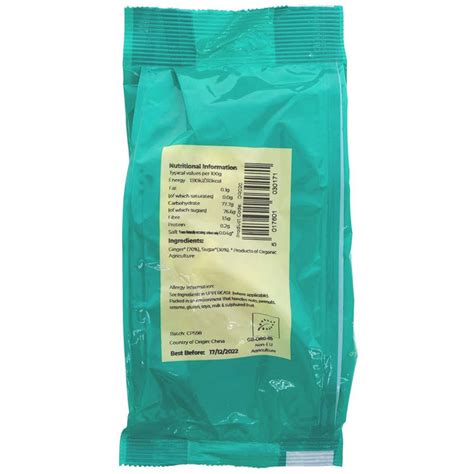 Suma Prepacks Organic Crystallised Ginger 250g Suma