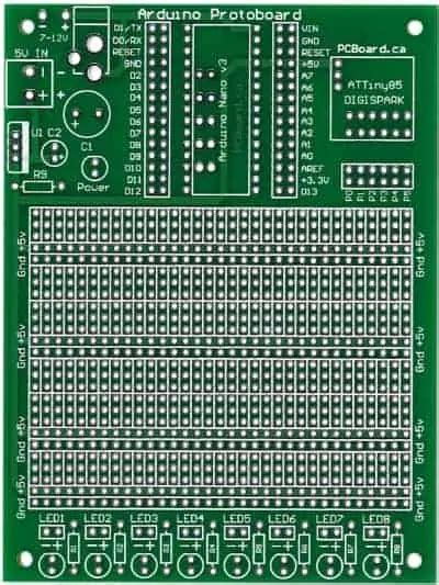 Proto Arduino Arduino Nano Or ATTiny85 Prototype Board