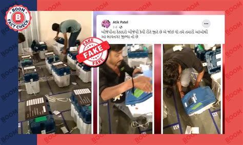 No This Video Does Not Show EVM Fraud In Gujarat Polls BOOM