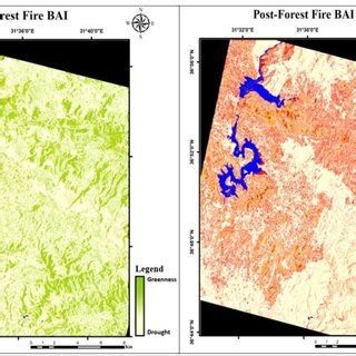 NDVI Values Of All Burned Regions Pre Fire And Post Fire A Manavgat
