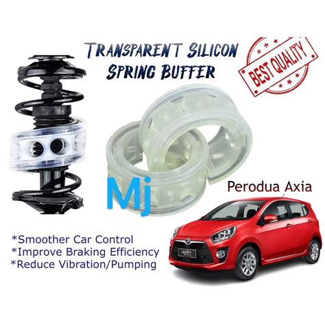 Perodua Axia Car Absorber Spring Buffer AMT Front Rear Shocks Suspension Cushion DIY Silicone