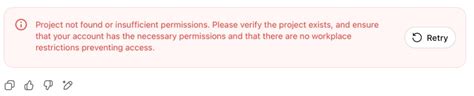 Chatgpt Project Not Found Or Insufficient Permissions Please Verify