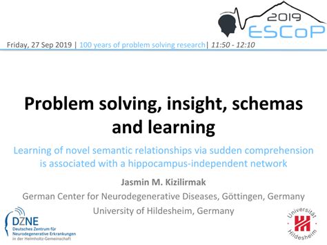 pdf problem solving insight schemas and learning learning of novel