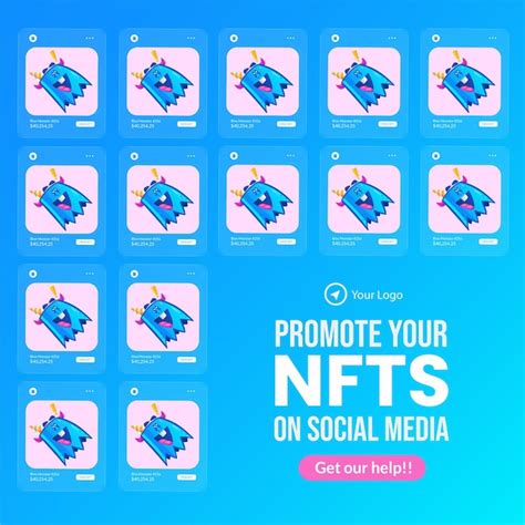 Premium Vector Banner Design Of Promote Your Nfts On Social Media