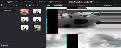 glitch transitions for davinci resolve