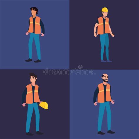 People Labour Day Stock Illustration Illustration Of Helmet 145889228