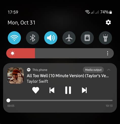 Why Dont I Have That Notif Bar Where The Album Art Shows As Bg Rtruespotify