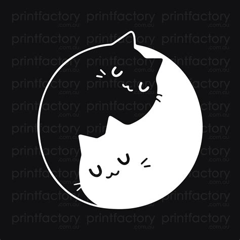 Ying Yang Cats Au
