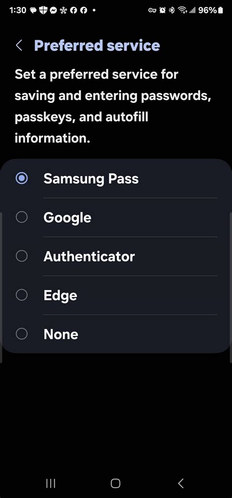 Autofill Option Not Shown After One Ui Version 60 R1password