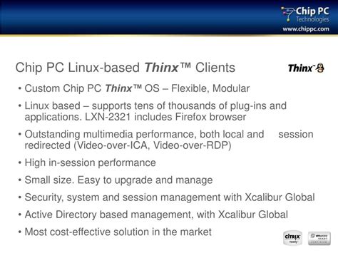Ppt Chip Pc Technologies Innovative Desktop Solutions For Server
