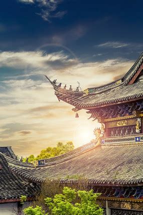 木屋古建筑轮廓高清图片下载 红动中国