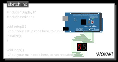 2 7 Segment Display Wokwi ESP32 STM32 Arduino Simulator