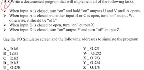 Solved When Input A Is Closed Turn On And Hold On Chegg